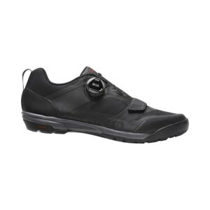 giro ventana fastlace cycling shoe - men's black/dark shadow 45