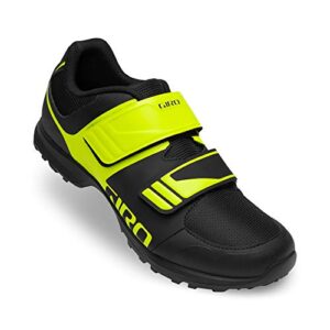 Giro Berm Men Clipless Mountain Bike Shoes - Black/Citron Green (2021), 41