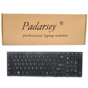 padarsey replacement keyboard compatible for toshiba satellite p750 p750d p755 p755d p770 p770d p775 p775d qosmio x770-107 x775-q7270 x775-q7272 series p755-s5215 p755-s5385 p755-s5396 p775-s7215