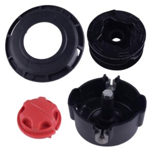 letaosk 4pcs easy reel string trimmer head cover kit fit for toro 51975 51955 51954 51974 51976 51977 51988 308923014, 120950010