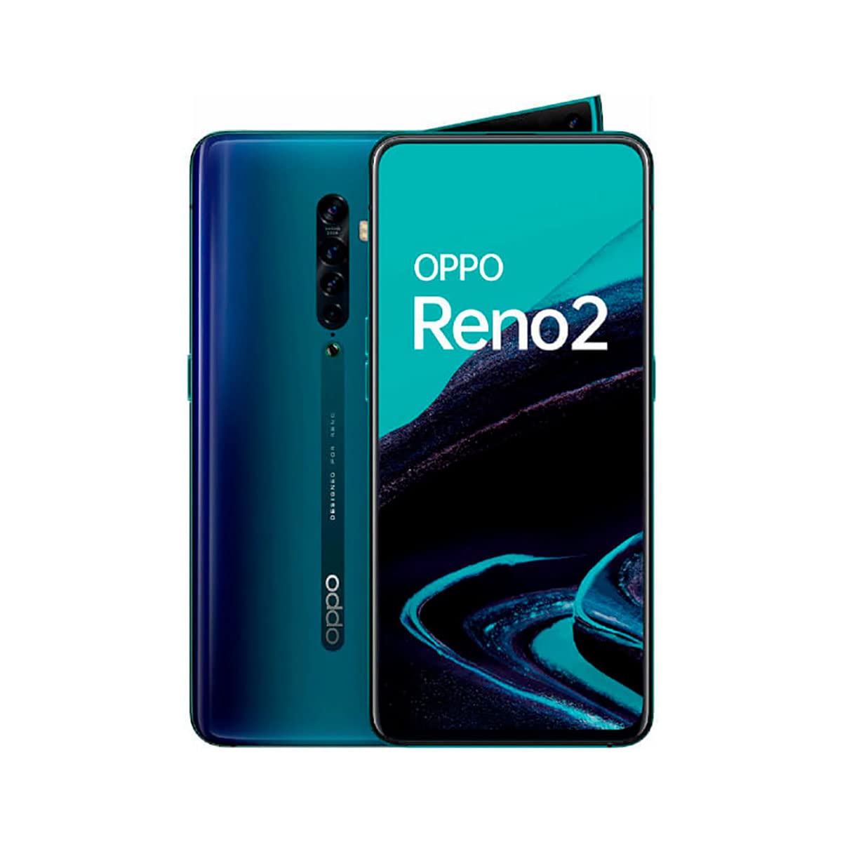 OPPO Reno2 Dual-SIM CPH1907 256GB (GSM Only | No CDMA) Factory Unlocked 4G/LTE Smartphone - International Version (Ocean Blue)