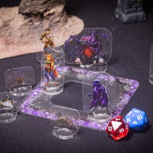 Arcknight Spell Effects Templates for D&D 5E; 24pc Markers for AOE Spells with Reference; Condition, Buff, and Summon Tokens; for DND Pathfinder TTRPG