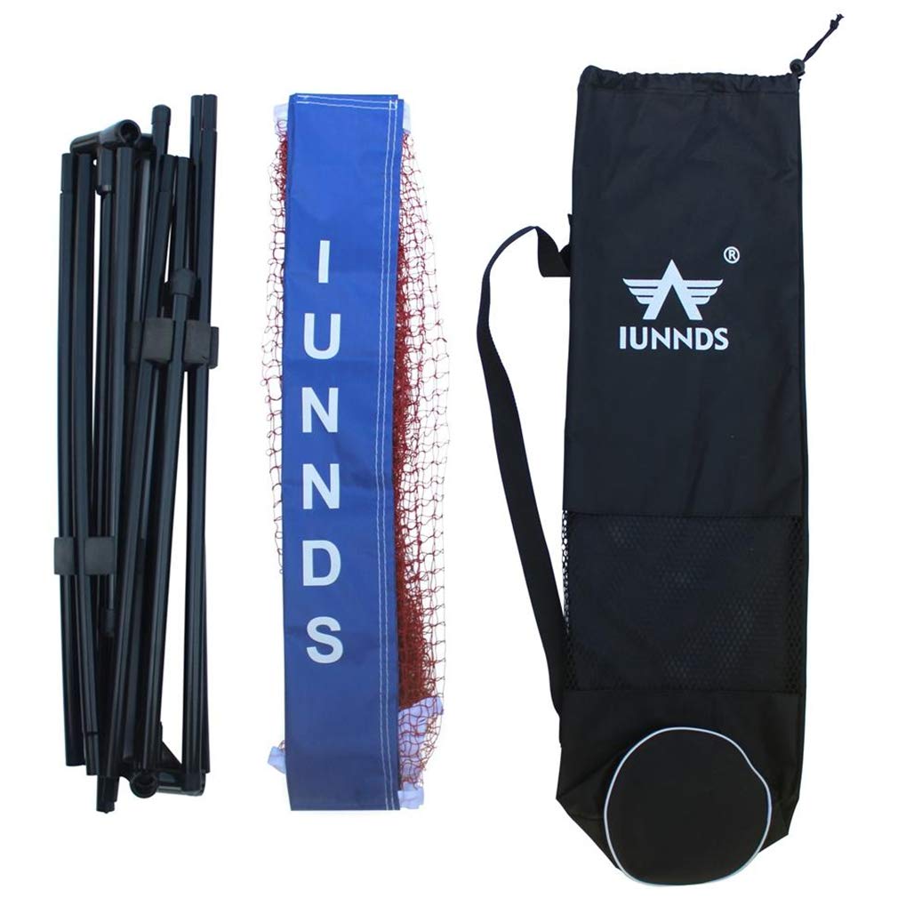 Sports God Portable Large Volleyball Badminton Tennis Net with Carrying Bag Stand/Frame (20 ft)