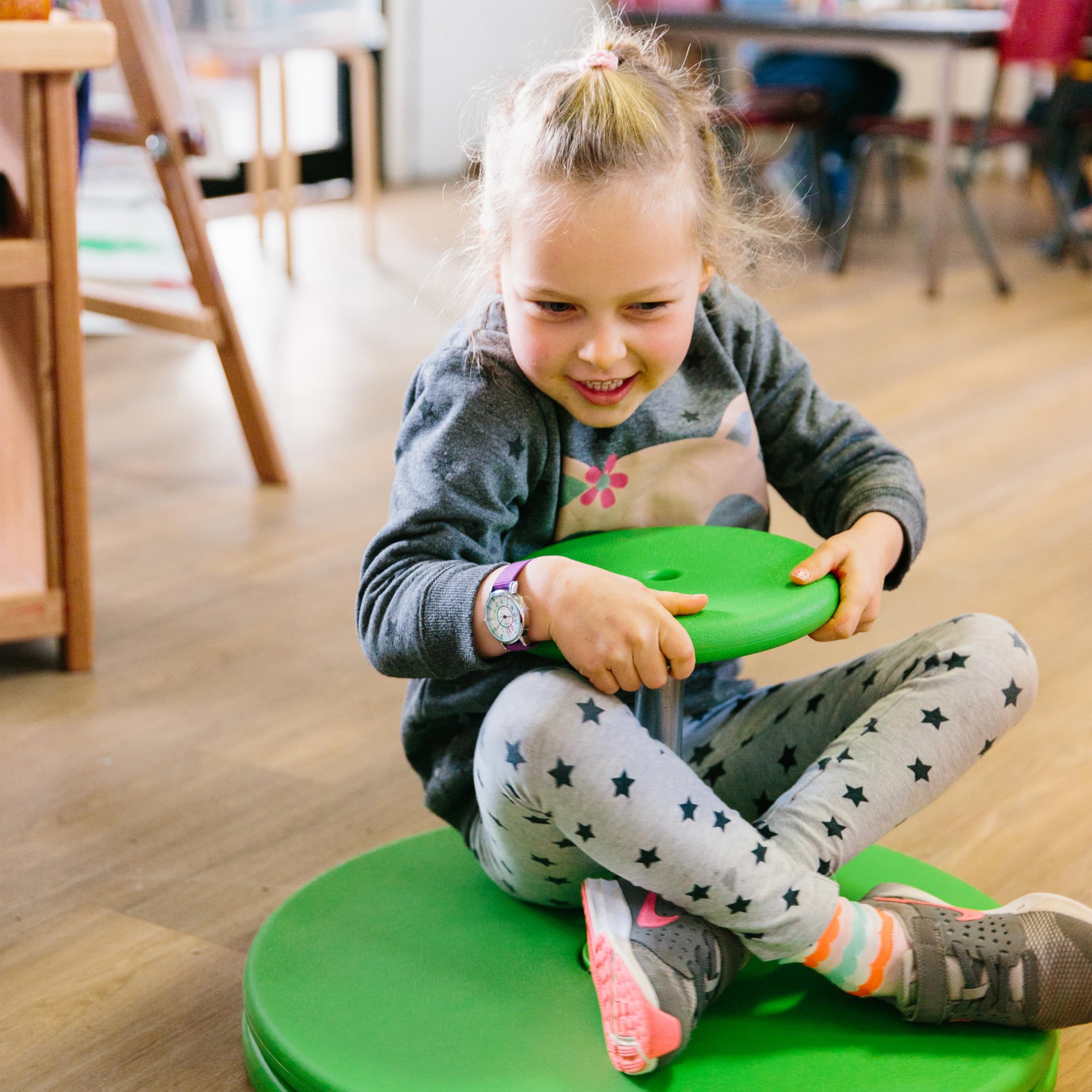 THE FRECKLED FROG Whizzy Dizzy - Durable Sit and Spin Toy for Preschoolers - Ages 3+