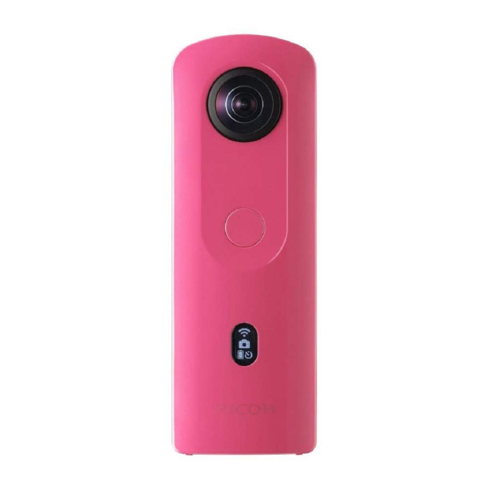 Ricoh THETA SC2 PINK 360°Camera 4K Video with image stabilization High image quality High-speed data transfer Beautiful portrait shooting with face detection Thin & Lightweight For iPhone, Android