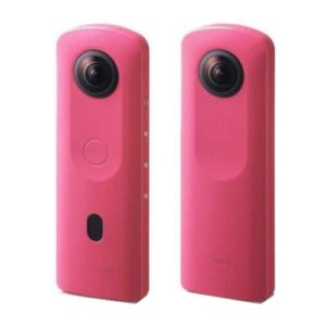 Ricoh THETA SC2 PINK 360°Camera 4K Video with image stabilization High image quality High-speed data transfer Beautiful portrait shooting with face detection Thin & Lightweight For iPhone, Android