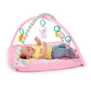 Bright Starts Daydream Blooms Activity Gym & Play Mat with Take-Along Toys, Ages Newborn + , 30x18x18 Inch (Pack of 1)