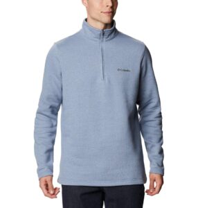 columbia men's great hart mountain iii half zip bluestone