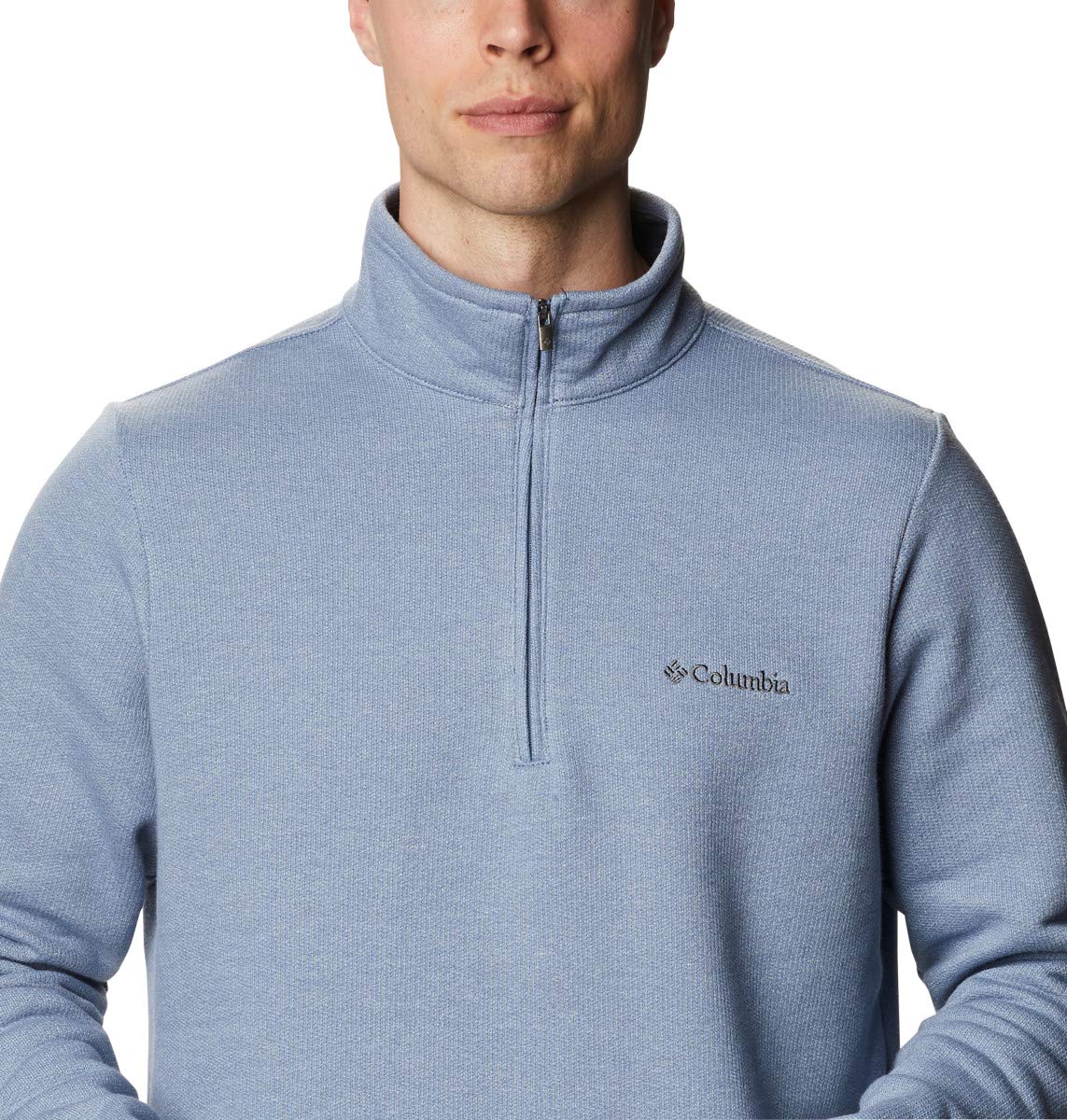 Columbia Men's Great Hart Mountain III Half Zip Bluestone