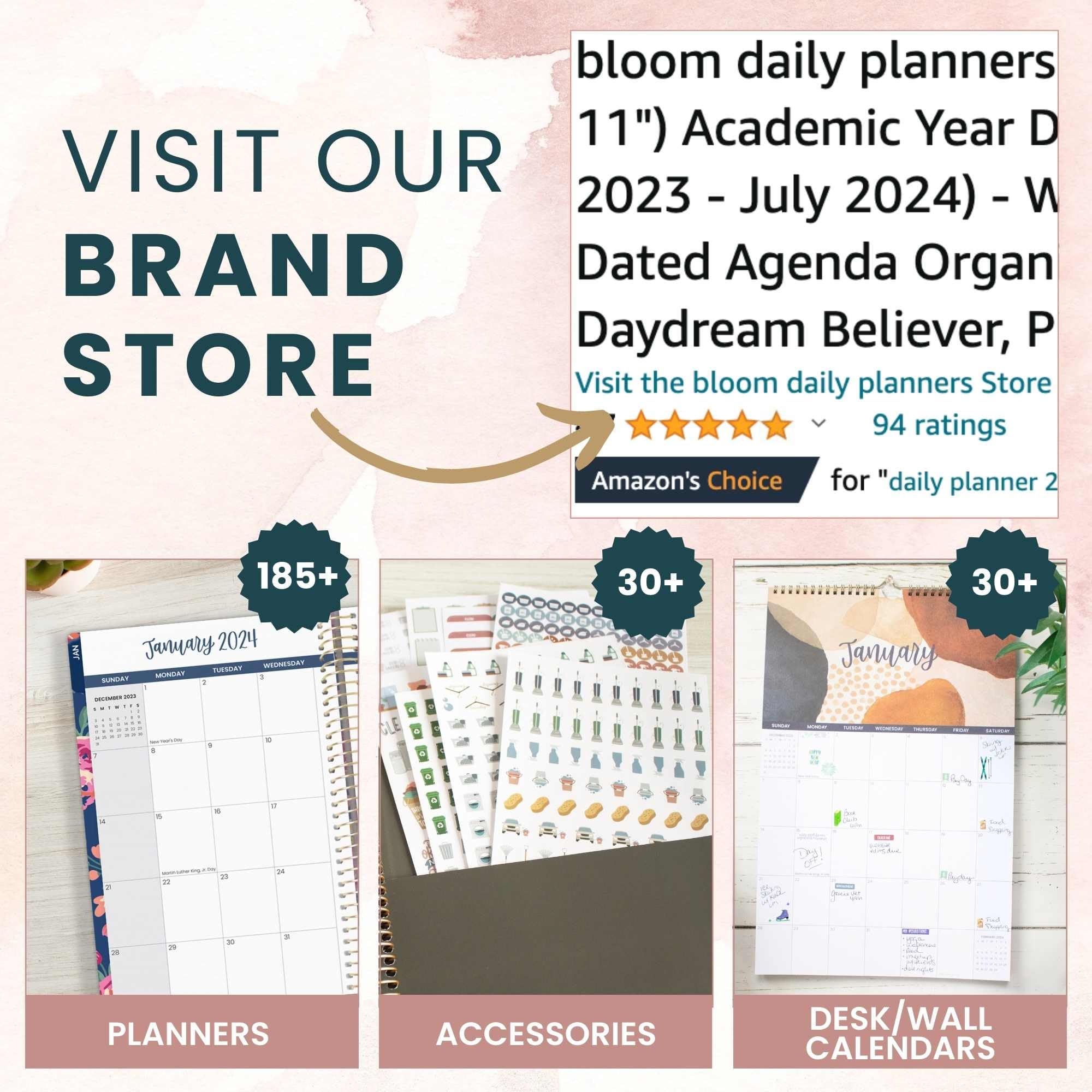 Bloom Daily Planners Newly Improved Classic Planner Sticker Sheets - Variety Sticker Pack for Decorating, Planning, Scrapbooking, etc. - 708 Stickers Per Pack!