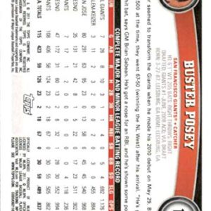 2011 Topps #198a Buster Posey San Francisco Giants All-Rookie Team MLB Baseball Card NM-MT