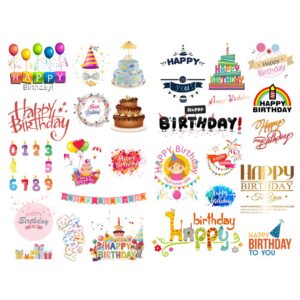 seasonstorm kawaii happy birthday aesthetic diary travel journal paper stickers scrapbooking stationery school office art supplies (pk461)