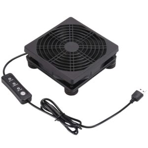 upgraded 120mm 5v usb powered pc router fan with speed controller high airflow cooling fan for router modem dvr playstation tv box and other electronics