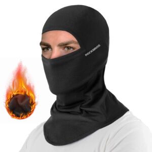 rockbros windproof thermal balaclava ski mask for cycling, running, skiing - men's and women's