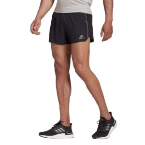 adidas men's saturday split shorts, black/grey, x-large