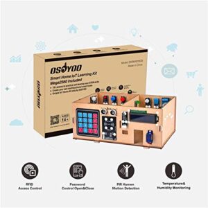 OSOYOO IoT Electronic Smart Home Learner Kit for Arduino Mega2560, Learning STEM,Internet of Things,How to Code, Mechanical Building, Educational Coding for Teens Adults