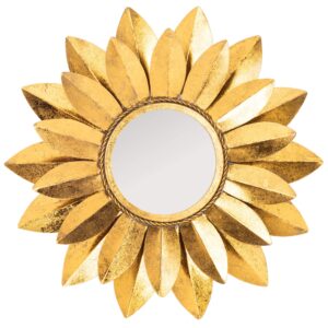 Safavieh Home Larcen Gold Foil 22-inch Decorative Accent Mirror