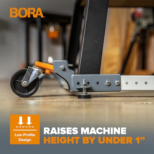 BORA 544002 T-Square Attachment, NGX Clamp Edge Accessory, Circular Saw Guide, Keeps Plywood Cuts Straight and Parallel