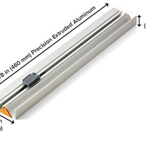 BORA 544002 T-Square Attachment, NGX Clamp Edge Accessory, Circular Saw Guide, Keeps Plywood Cuts Straight and Parallel