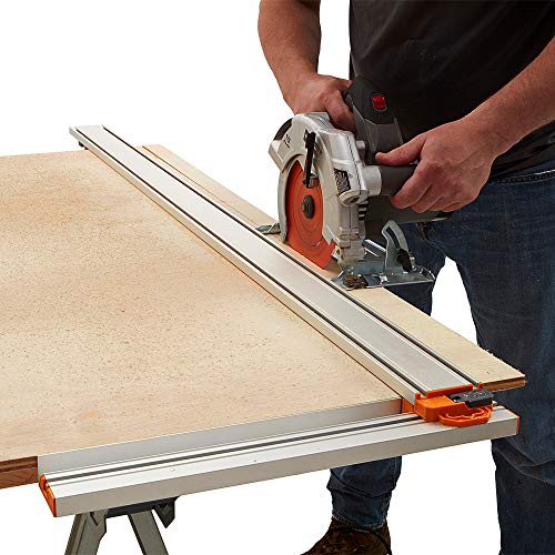 BORA 544002 T-Square Attachment, NGX Clamp Edge Accessory, Circular Saw Guide, Keeps Plywood Cuts Straight and Parallel