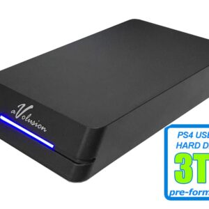 Avolusion HDDGear Pro 3TB (3000GB) 7200RPM 64MB Cache USB 3.0 External Gaming Hard Drive (Designed for PS4 Pro, Slim, Original) - 2 Year Warranty