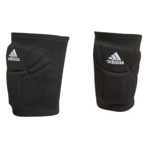 adidas unisex-adult elite knee pad, black/white, small