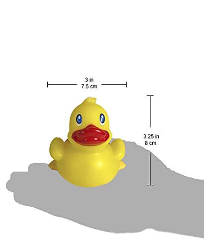 3" Bodybuilder Rubber Duck [Floats Upright] - Baby Safe Bathtub Bathing Toy