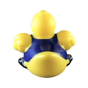 3" Bodybuilder Rubber Duck [Floats Upright] - Baby Safe Bathtub Bathing Toy