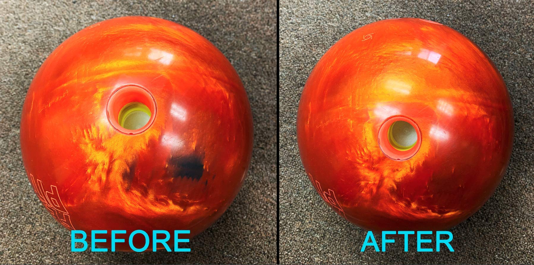 Lane Ghost Bowling Ball Cleaner Spray - USBC Approved - Oil, Scuff, and Belt Mark Cleaner - Restores Tack and Prolongs Lifespan of Ball