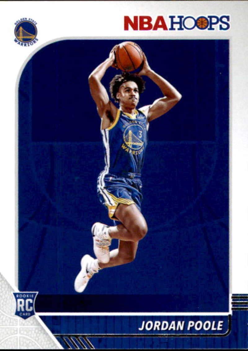 2019-20 Panini NBA Hoops #223 Jordan Poole Golden State Warriors Rookie Basketball Card