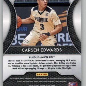 2019-20 Panini Prizm Draft #34 Carsen Edwards Purdue Boilermakers Basketball Card