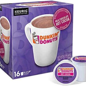 Dunkin' Donuts Hot Cocoa Keurig K-Cups 16ct Pack. Made in the USA