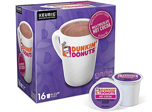 Dunkin' Donuts Hot Cocoa Keurig K-Cups 16ct Pack. Made in the USA