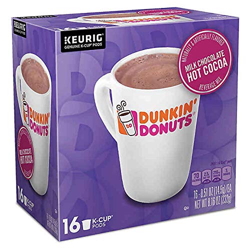 Dunkin' Donuts Hot Cocoa Keurig K-Cups 16ct Pack. Made in the USA