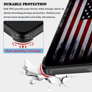 ZHEGAILIAN Case Compatible with iPhone 11,Old Flag Case for iPhone 11 for Boys Men,Pattern Design Anti-Scratch Organic Glass Case for iPhone 11 6.1 inch