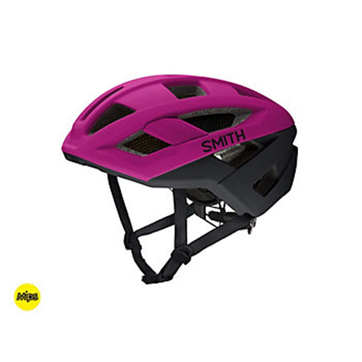 Smith Route MIPS Bike Helmet (Matte Hibiscus/Black, Large)