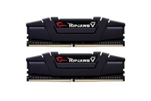 g.skill ripjaws v series (intel xmp) ddr4 ram 32gb (2x16gb) 3600mt/s cl18-22-22-42 1.35v desktop computer memory udimm - black (f4-3600c18d-32gvk)