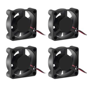 dorhea 30x30x10mm 12v fan dc brushless cooling fan 3010 dc 12v compatible with 3d printer extruder hotend v6 v5 cpu 2pin (4 pcs)