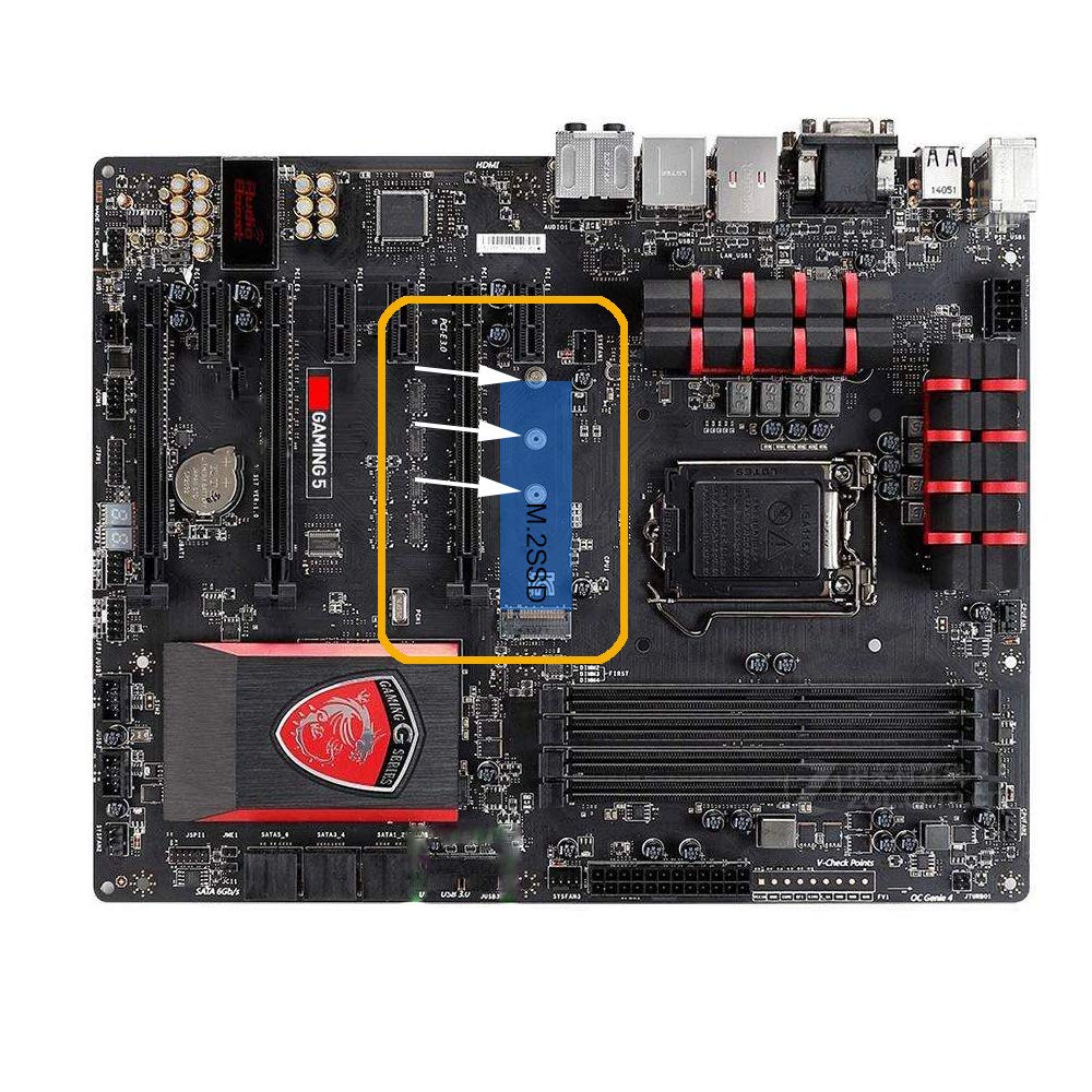 SGTKJSJS M.2 SSD Drives Mounting Screws Components for Asus Gigabyte ASRock Motherboard and Laptop M2 NGFF Micro Screw