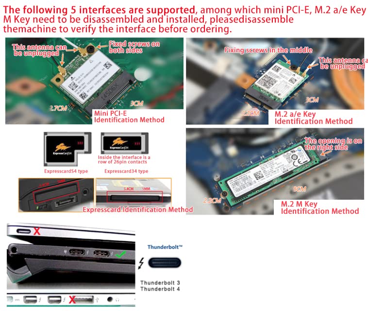 JMT EXP GDC Notebook External PCI-E Discrete Graphics Beast Series External Laptop Docking Station Mini PCI-E/M.2 A Key No Power (Expresscard)