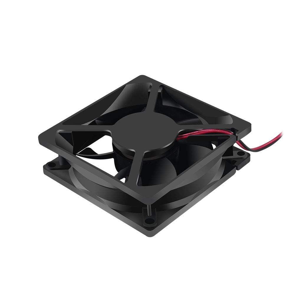 2Pcs 12V 3.14in 0.98in Fan 80mm x 80mm x 25mm Fan DC 12V 8025 Brushless Cooling Fan 80mm 25mm for Cooling PC Computer Case CPU Coolers Radiators 2pin