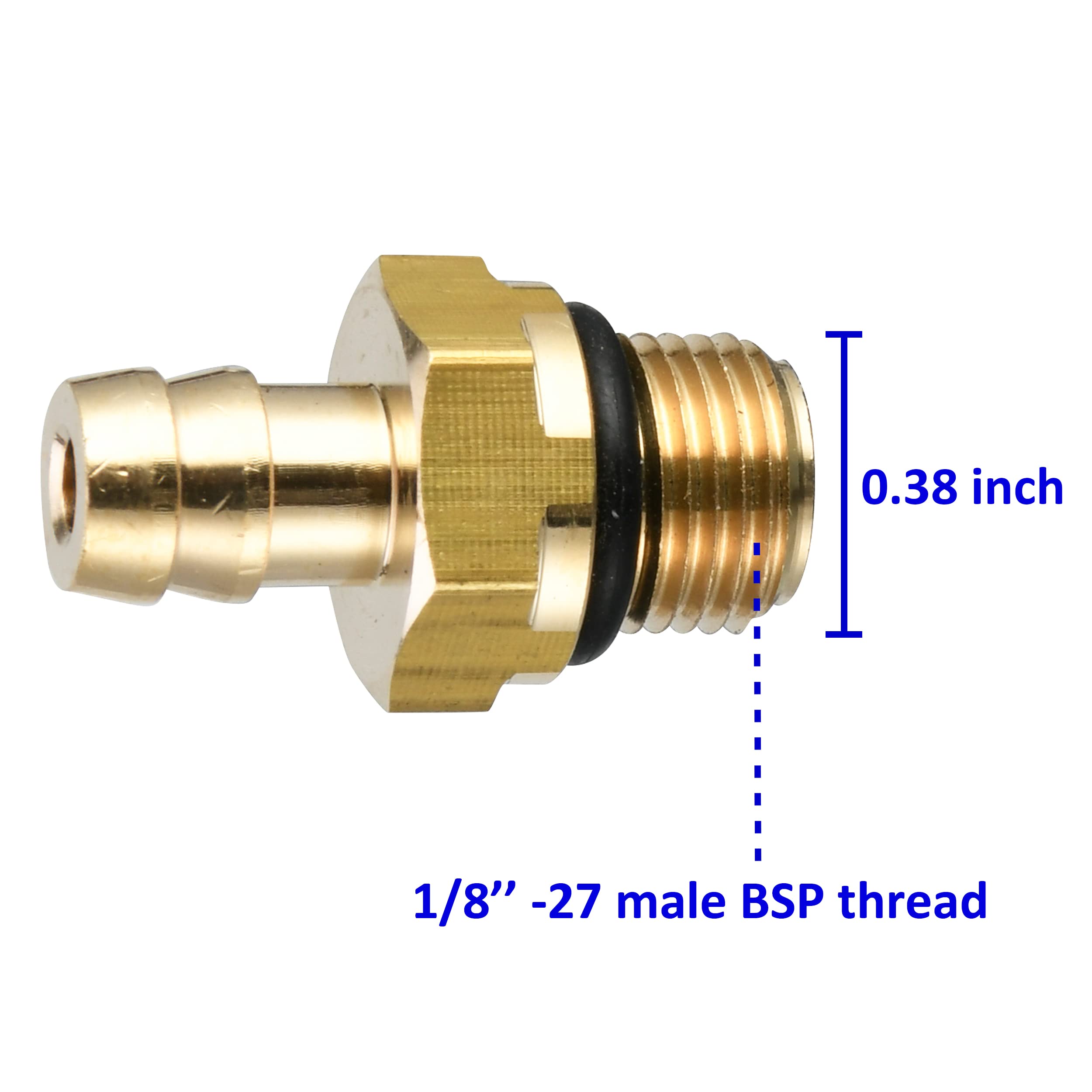 RIDGE WASHER Compatible Chemical Injector Set for Pressure Washer, Pressure Washer Replacement Accessories for 203640GS 190593GS 190635GS