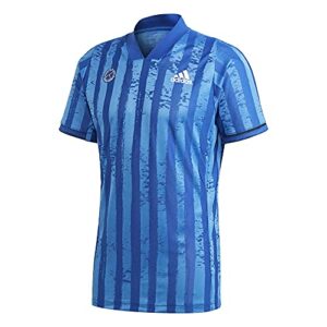 adidas male freelift engineered aeroready tee , team royal blue/white , m