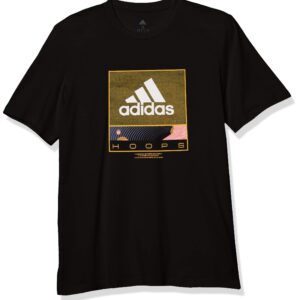 adidas mens Future Hoops Graphic Black X-Large