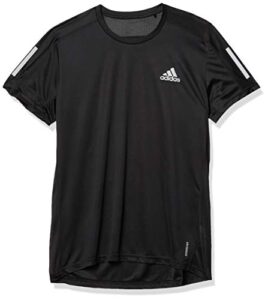 adidas men's own the run tee, black, x-large