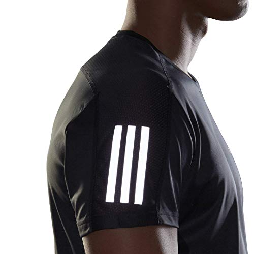 adidas Men's Own The Run Tee, Black, X-Large