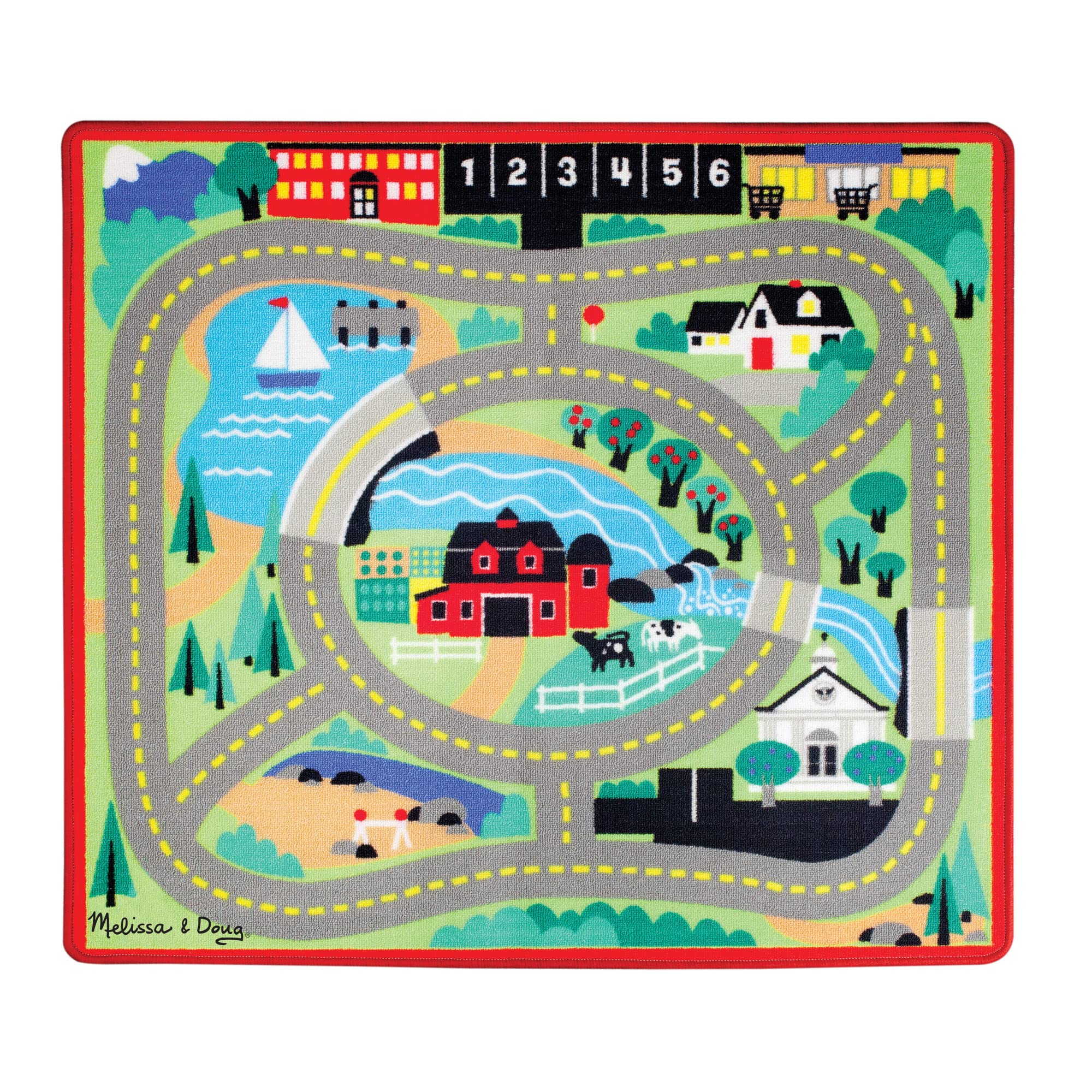 Melissa & Doug Round The Town Road Rug (FFP)