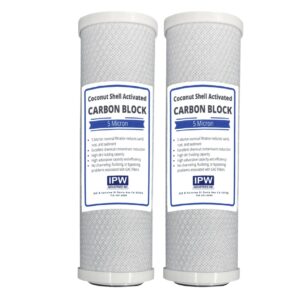 Compatible Carbon Block Filters for Rainsoft UF-50, UF-50T Filter Set by IPW Industries Inc.