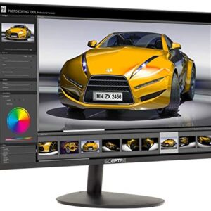 Sceptre 24" Frameless Ultra Thin 1080P LED Monitor Up to 75Hz HDMI VGA Speakers, Freesync Compatible Machine Black 2020 (E248W-1920RS)