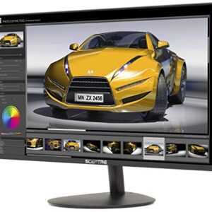 Sceptre 24" Frameless Ultra Thin 1080P LED Monitor Up to 75Hz HDMI VGA Speakers, Freesync Compatible Machine Black 2020 (E248W-1920RS)